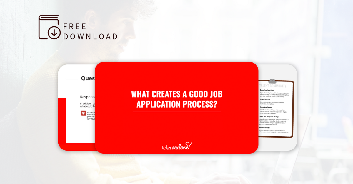What creates a good job application process?